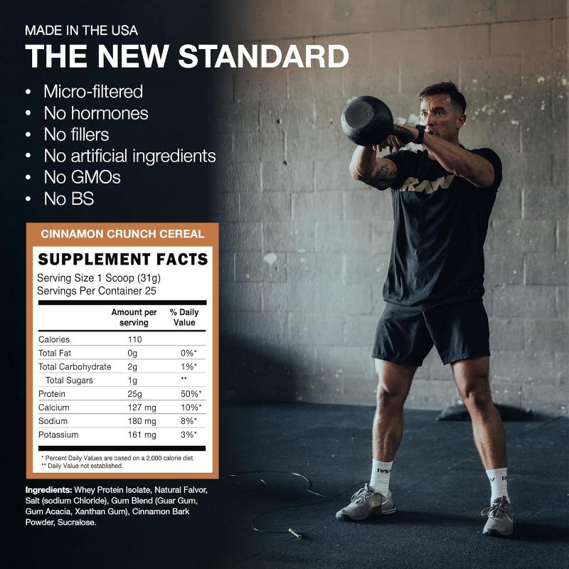 RAW CBUM ITHOLATE (Isolate Whey) PROTEIN 775gm - CINNAMON CEREAL – M&M