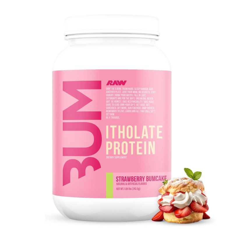 RAW CBUM ITHOLATE (Isolate Whey) Protein 742gm - Strawberry Cake – M&M